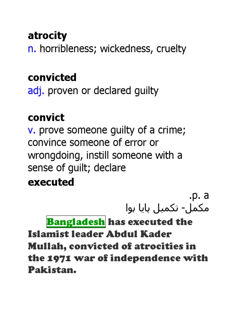 Horribleness Wickedness, Cruelty: Atrocity | PDF | Languages | Violence