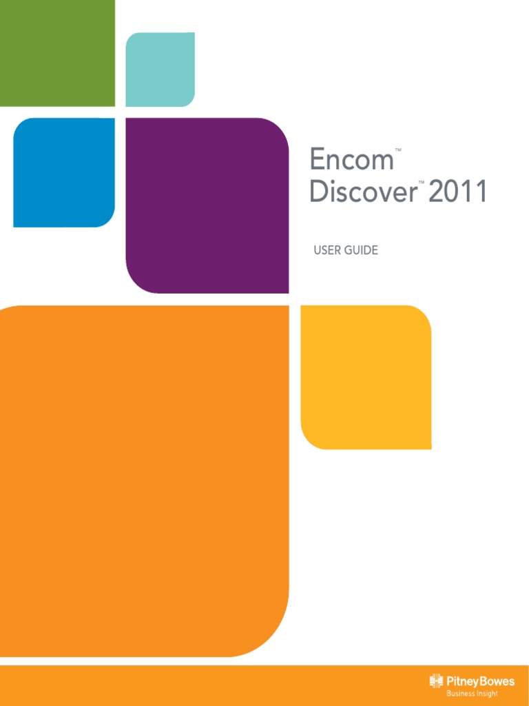 Encom Discover 2011: User Guide | PDF | Menu (Computing) | Map