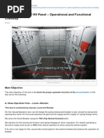 Electrical Panel Testing Procedure | PDF | Relay | Switch