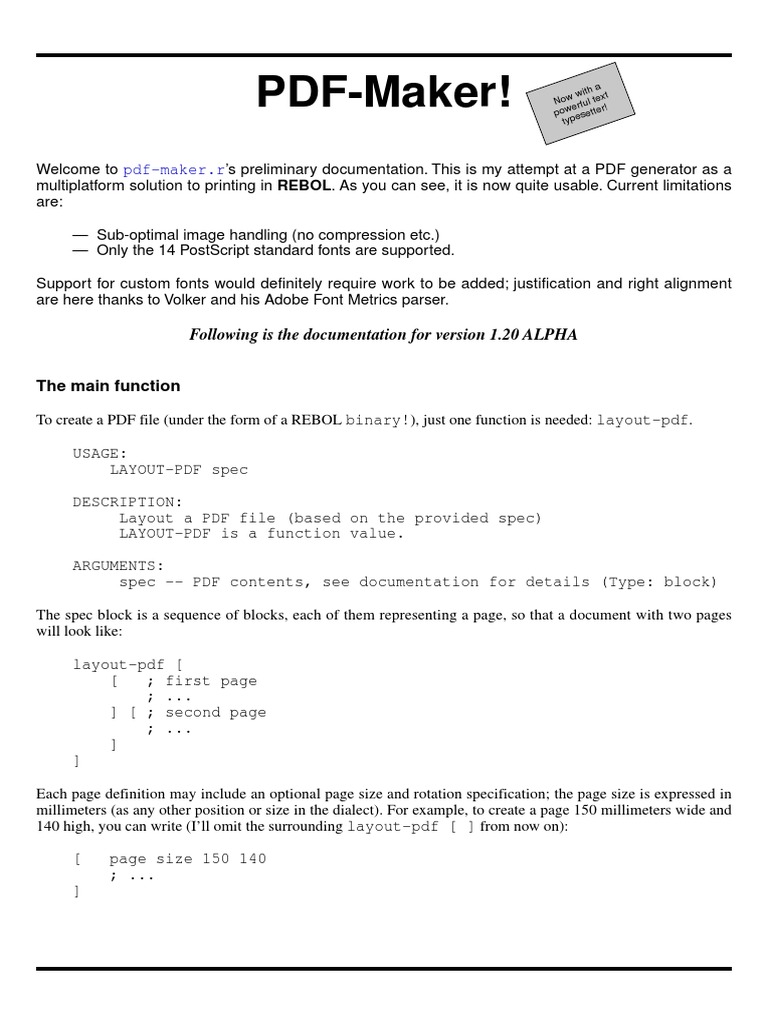 PDF Maker | PDF | Portable Document Format | Page Layout