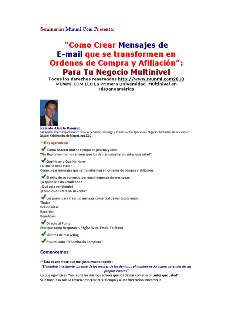 Munmi Seguimiento 03julio2010 2 | PDF | Correo electrónico | Spamming