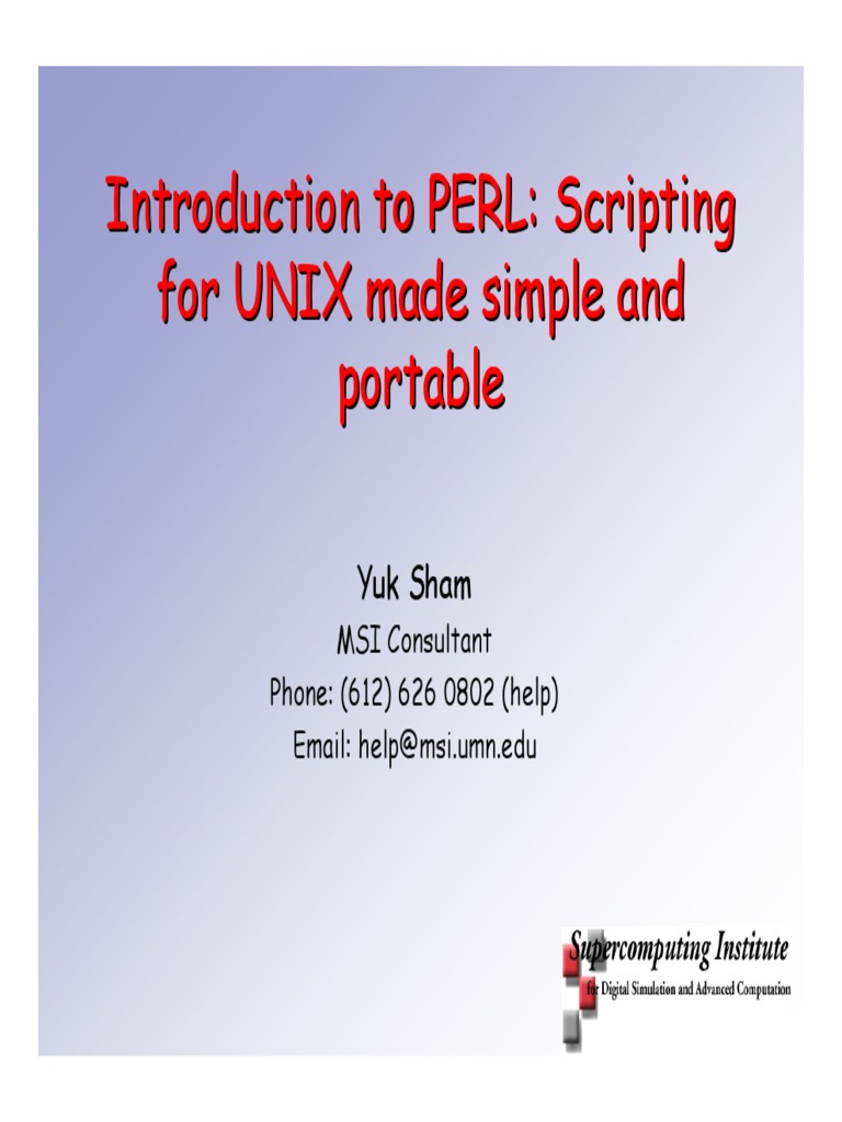 Perl Scripting Pdf Perl Command Line Interface