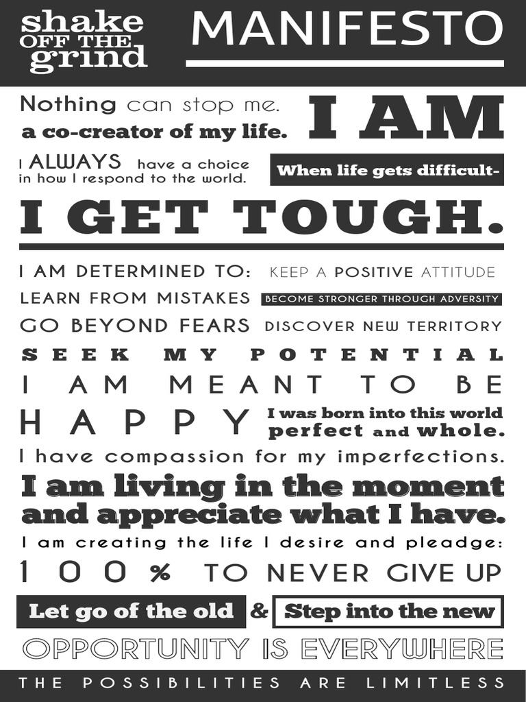 Stog Manifesto | PDF | Self-Improvement