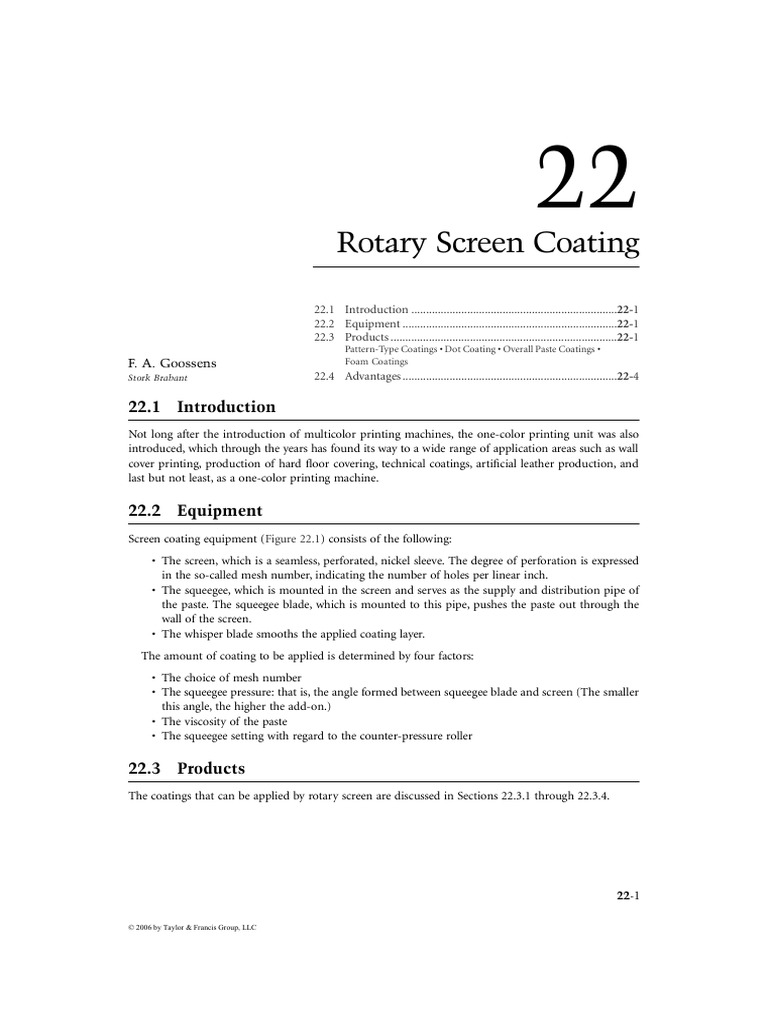 Rotary Coating | PDF | Foam | Coating