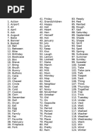 Blank Slate Game List of Cue Cards | PDF | Food And Drink Preparation ...
