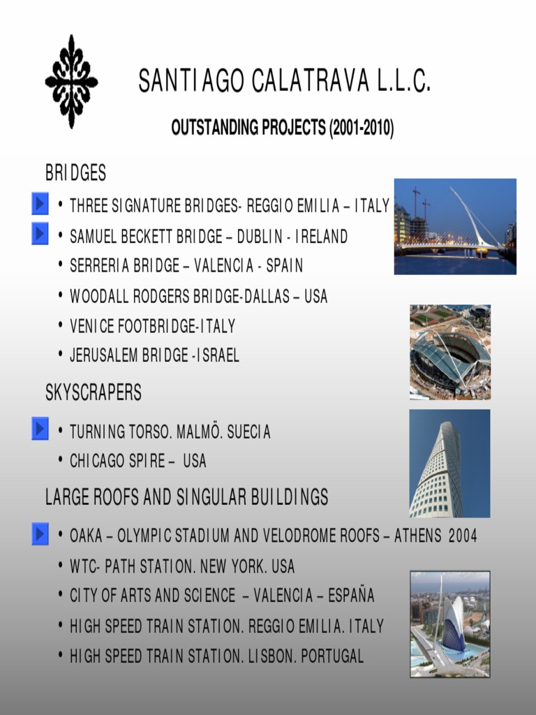 Signature Bridges by Santiago Calatrava | PDF | Column | Buckling
