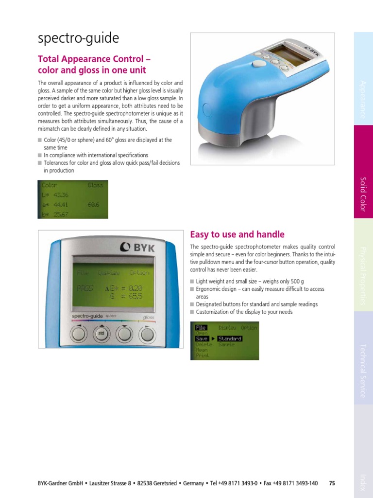 Spectro Guide | Spectrophotometry | Color