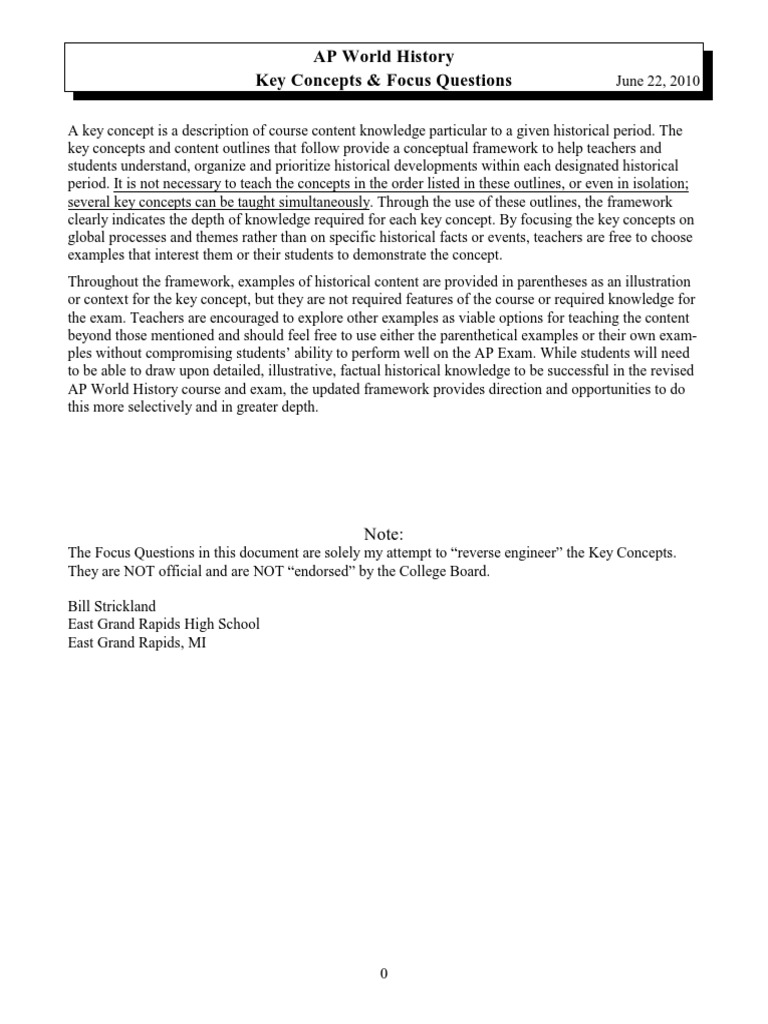 AP World History Key Concepts | Download Free PDF | Pastoralism ...