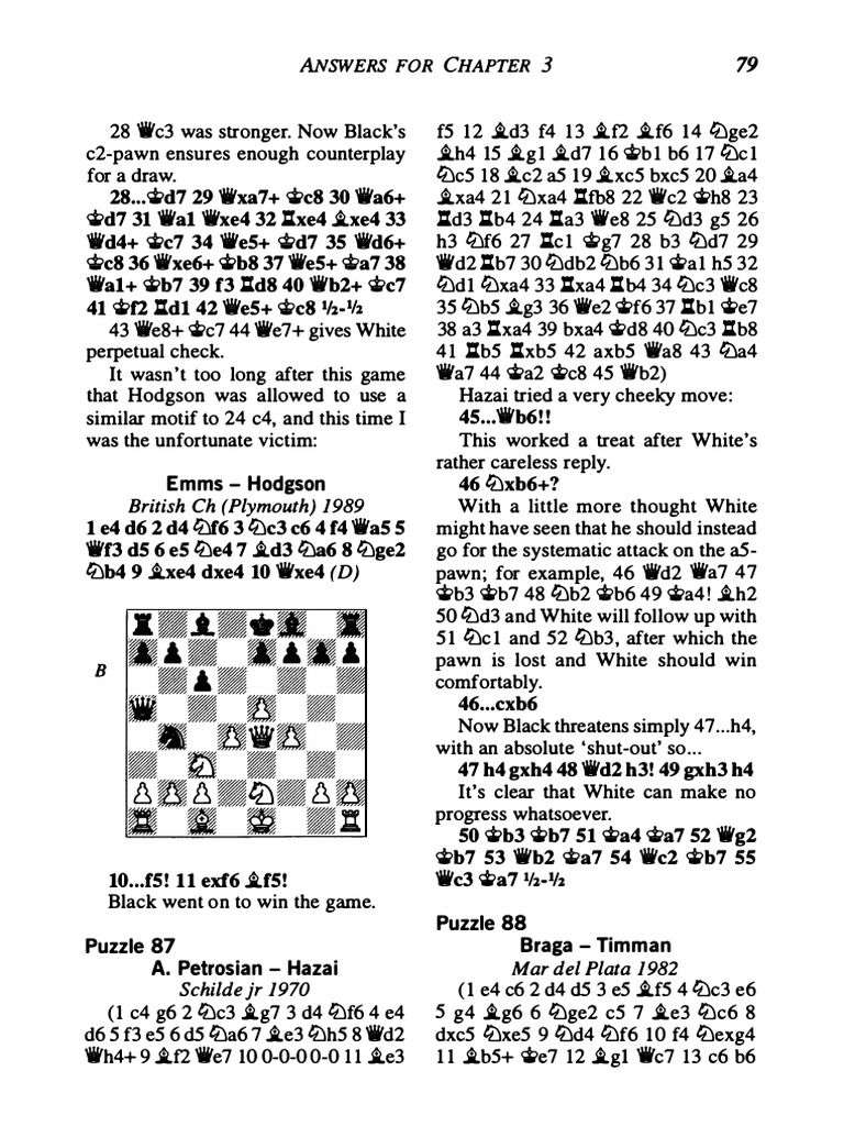 Most Amazing Chess Moves-3 | PDF | Traditional Games | Game Theory