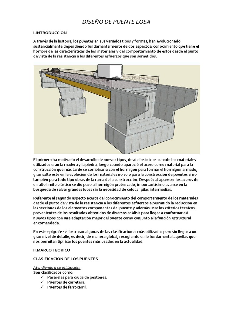 Diseño De Puente Losa Puente Eje Prueba Gratuita De 30 Días Scribd