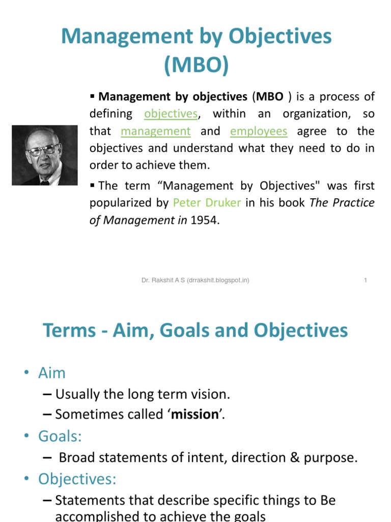 MBO | Goal | Goal Setting