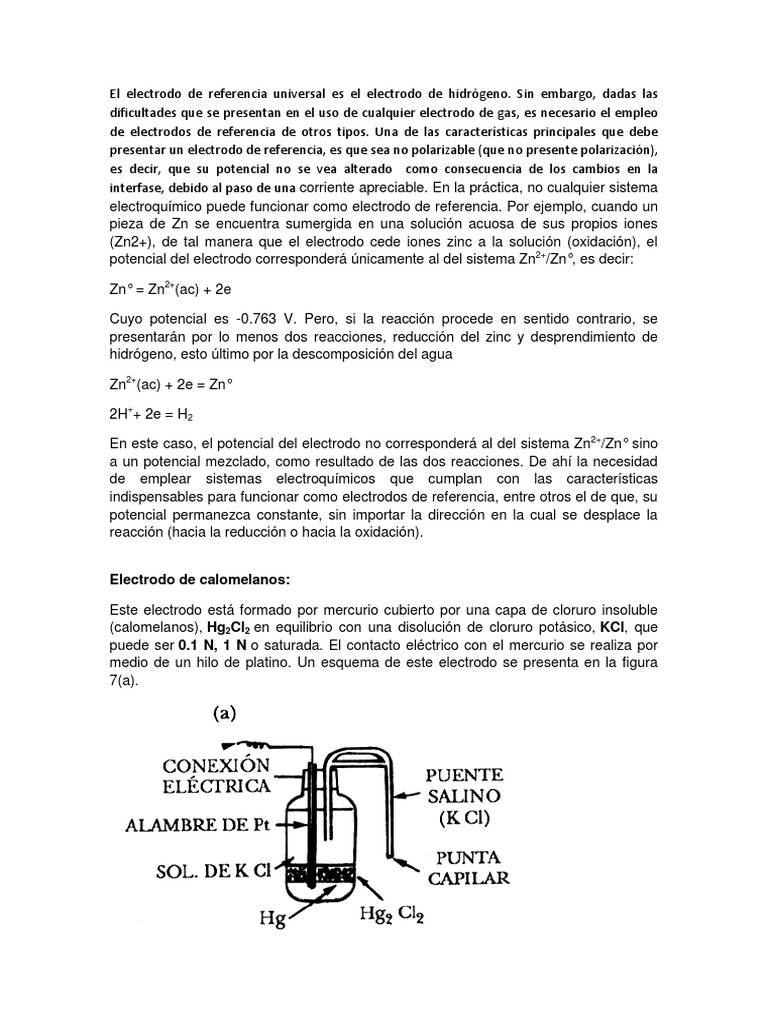 Electrodos de Referencia | PDF | Electrodo | Redox