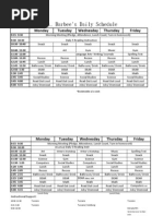 Daily 5 Schedule Template | PDF