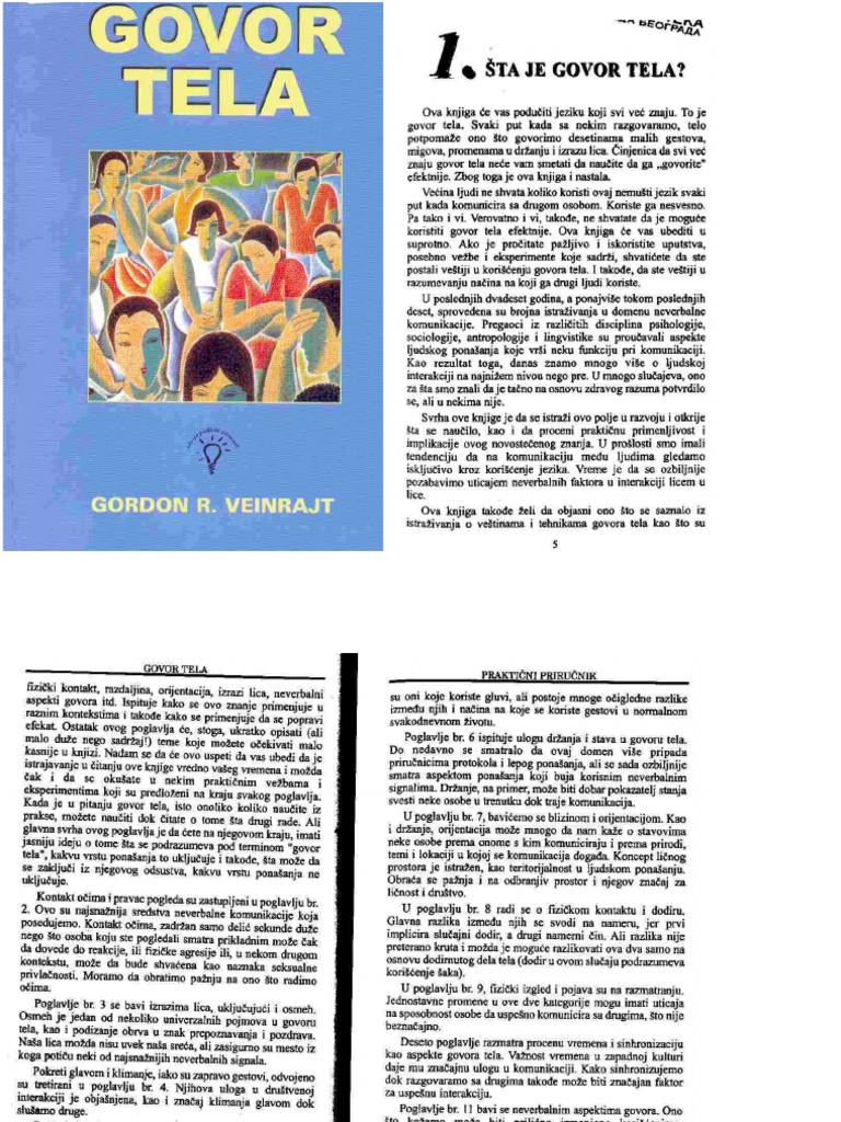 Govor Tela Knjiga | PDF