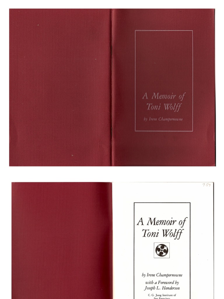 A Memoir of Toni Wolff Part1 | PDF