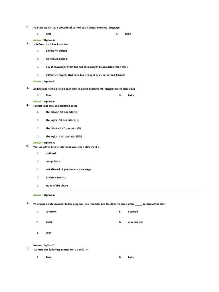 C Interview Pdf Constructor Object Oriented Programming Programming
