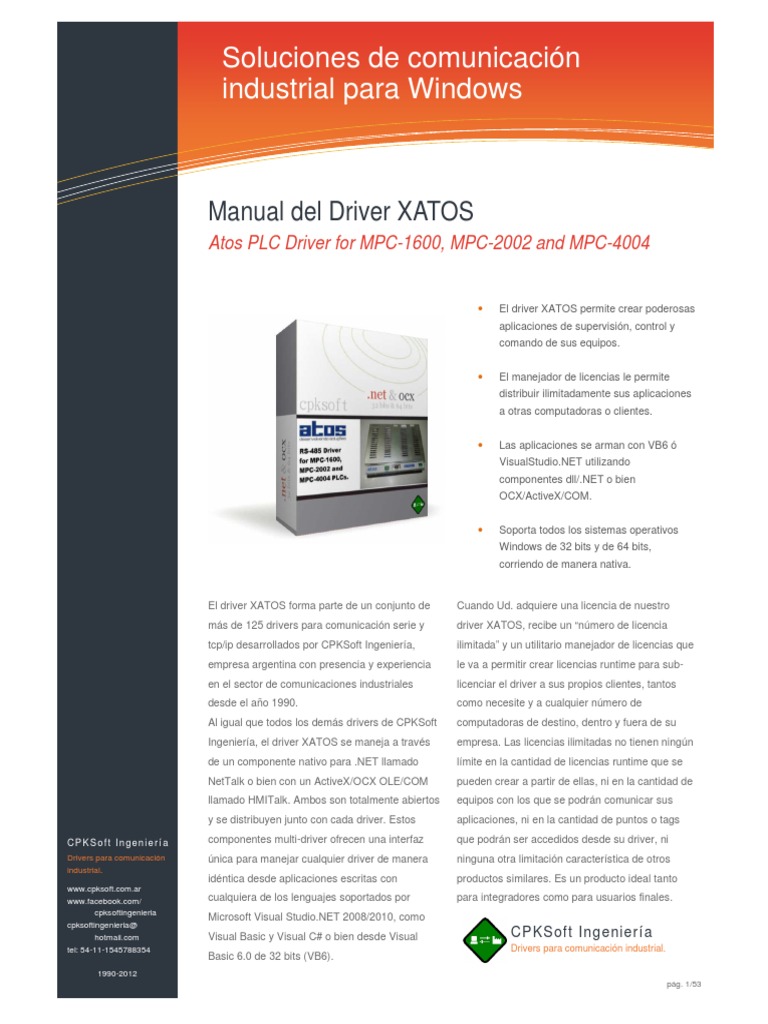 XATOS Castellano | PDF | Programa de computadora | Programación