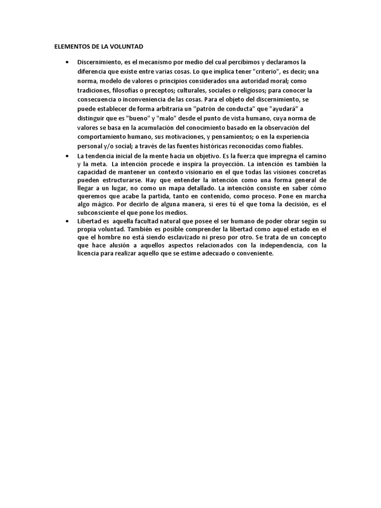 Elementos de la Voluntad | PDF | Crecimiento personal y profesional ...