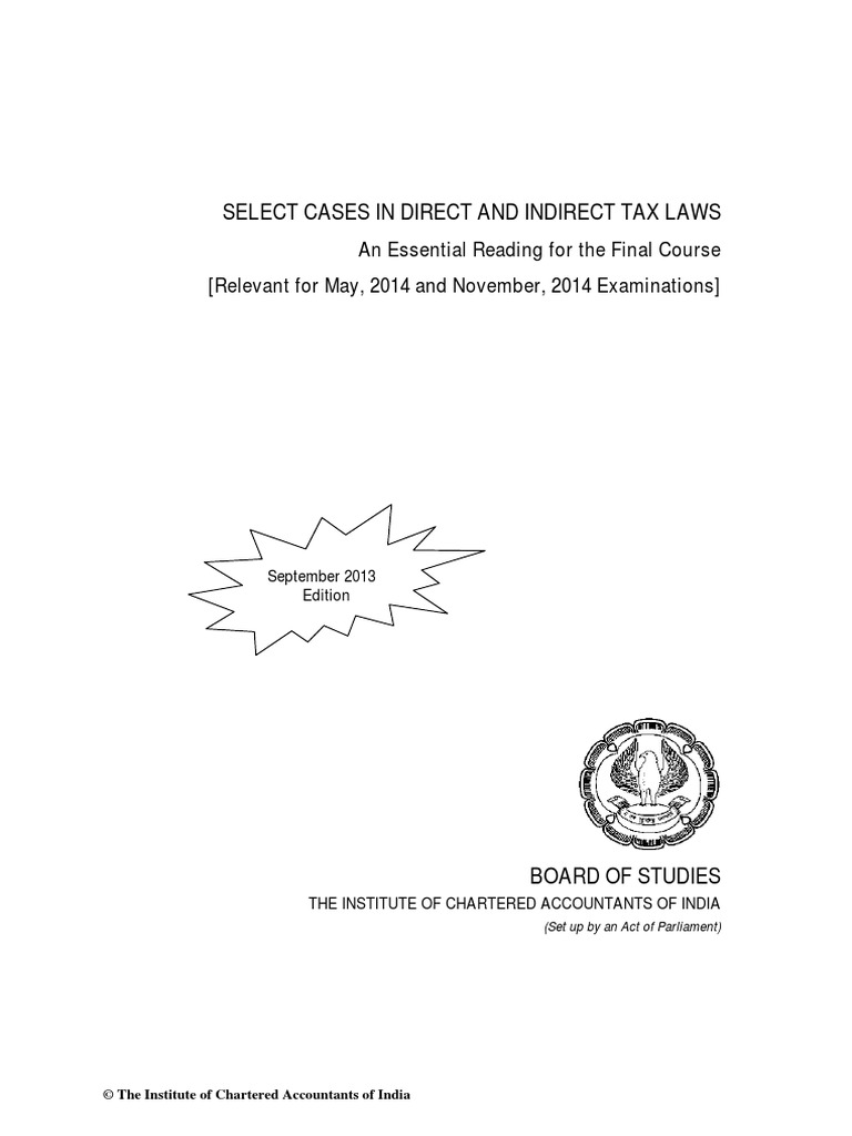CA Final Case Laws | PDF | Business | Law