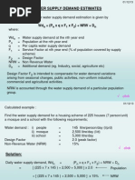 Water Distribution System Design Criteria and Planning | PDF | Pump | Water