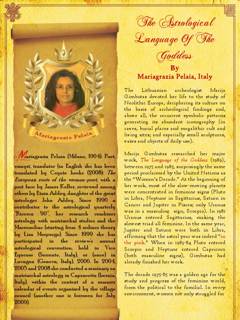 18-The Astrological Language of The Goddess | PDF | Astrological Sign ...