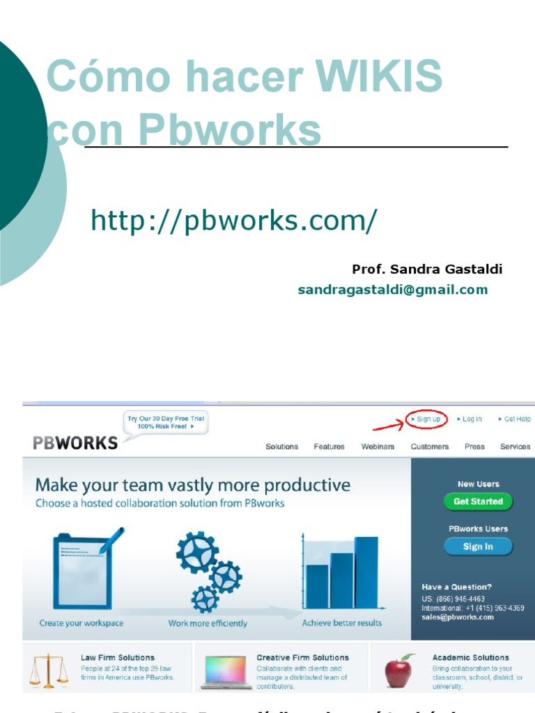 Guía para Crear Wikis en Pbworks | PDF | Wiki | Informática
