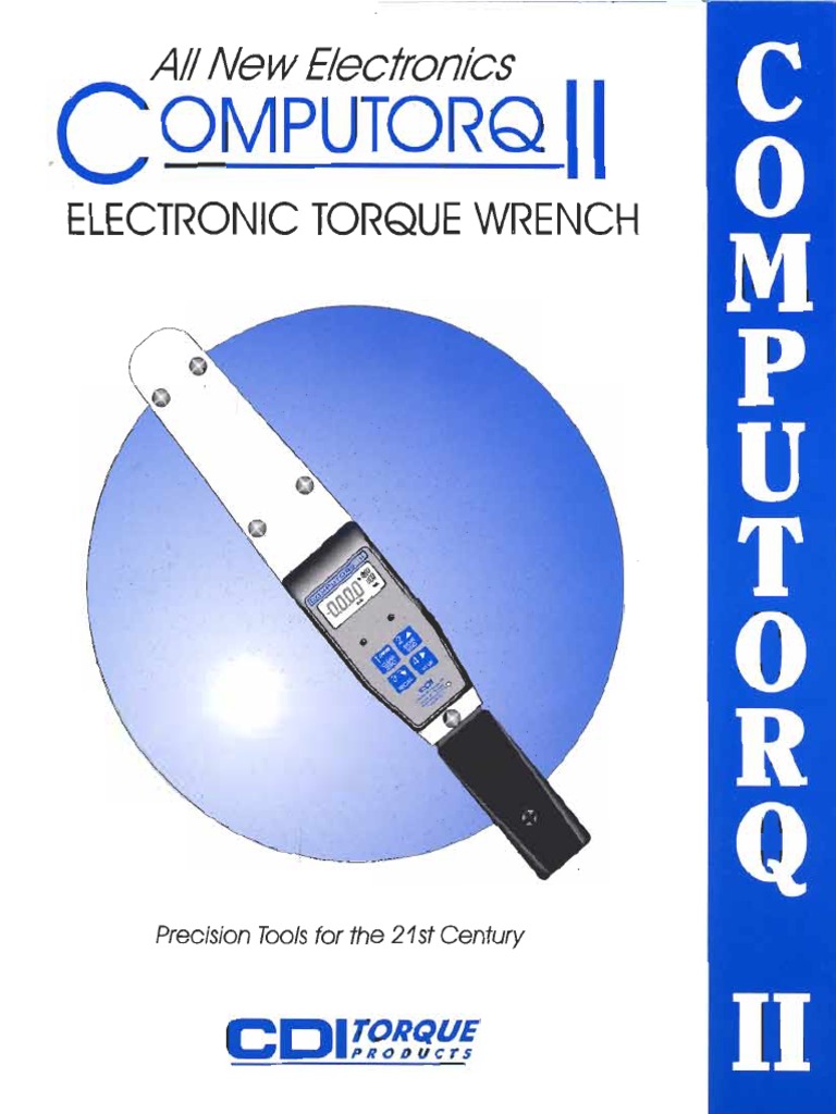 CDI Computorq II Operation Manual | PDF | Foreign Language Studies