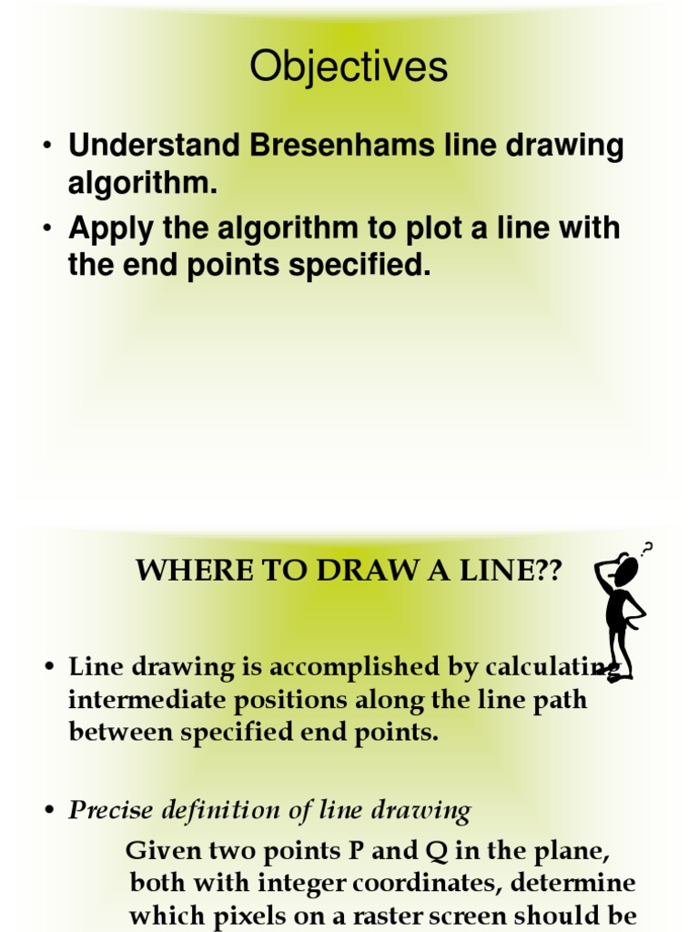 Mod-2, Bresenhams Line Drawing Algorithm | PDF | Line (Geometry ...