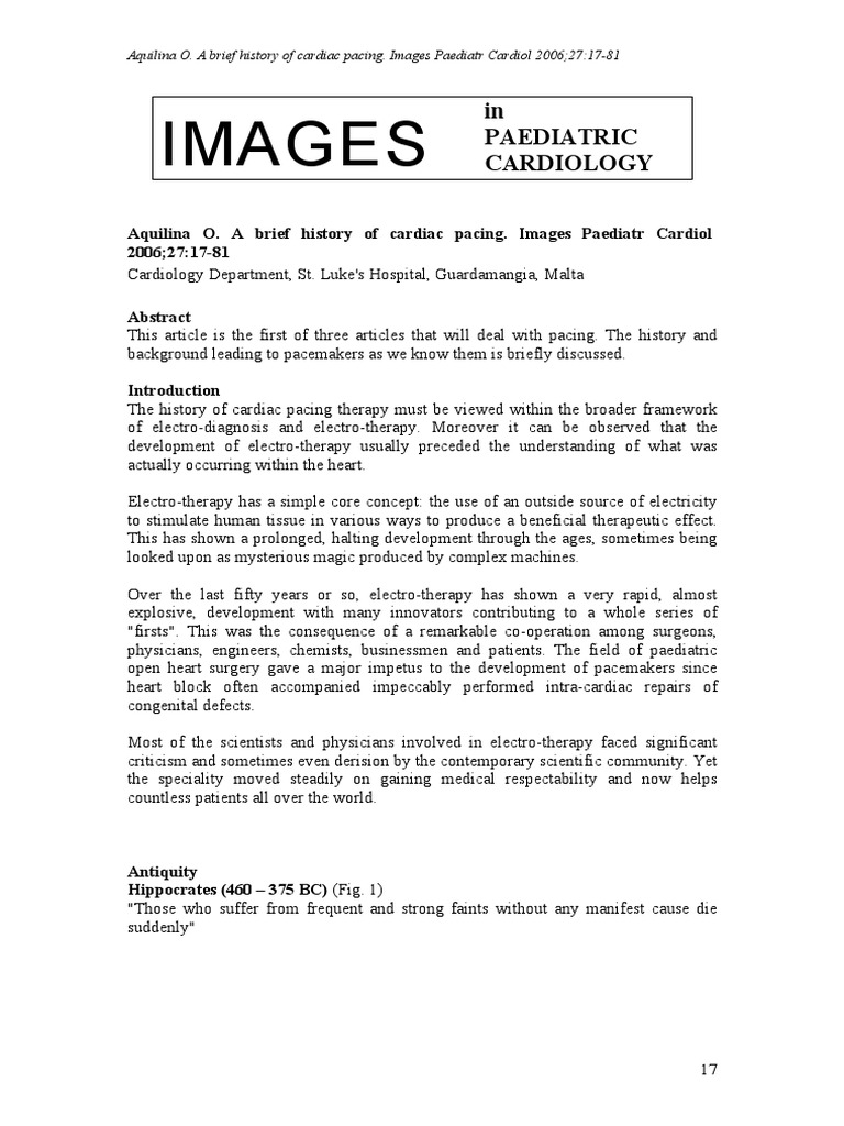 Paediatric Cardiology Images | PDF | Artificial Cardiac Pacemaker ...