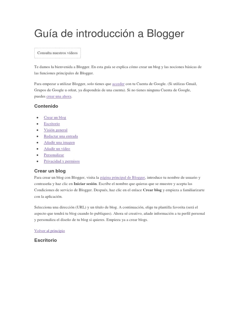 Guía de introducción a Blogger | Blog | Point and Click