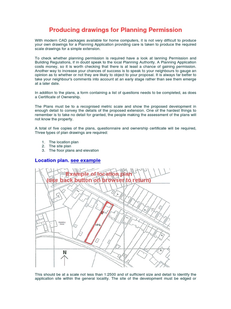 Producing Drawings For Planning Permission | Download Free PDF ...