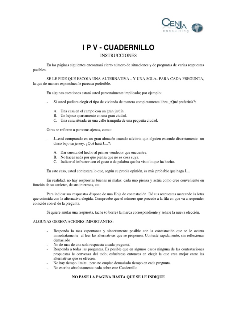 IPV_ Test Para Ventas | Conocimiento | Mercado (Economía)