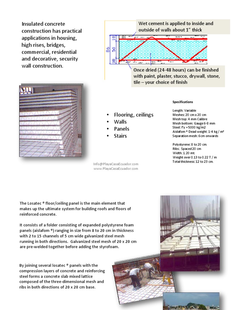 Insulated Precast Concrete PDF Brochure v1 | PDF | Wall | Concrete