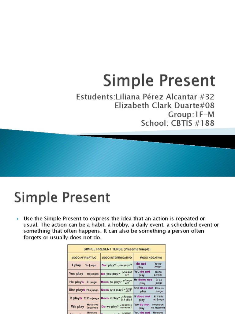 Understanding Simple Present Tense | PDF