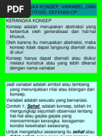 TEORI KONSEP, Dimensi, Variabel, Indikator 1 | PDF