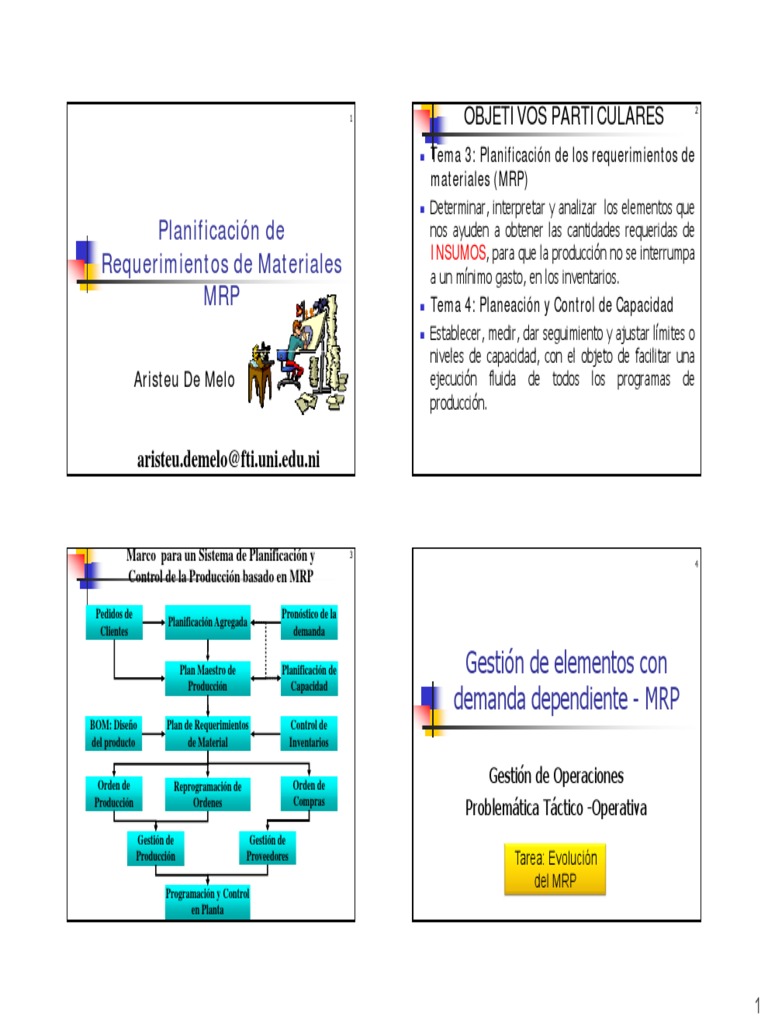 MRP PCP Ii | PDF | Inventario | Planificación