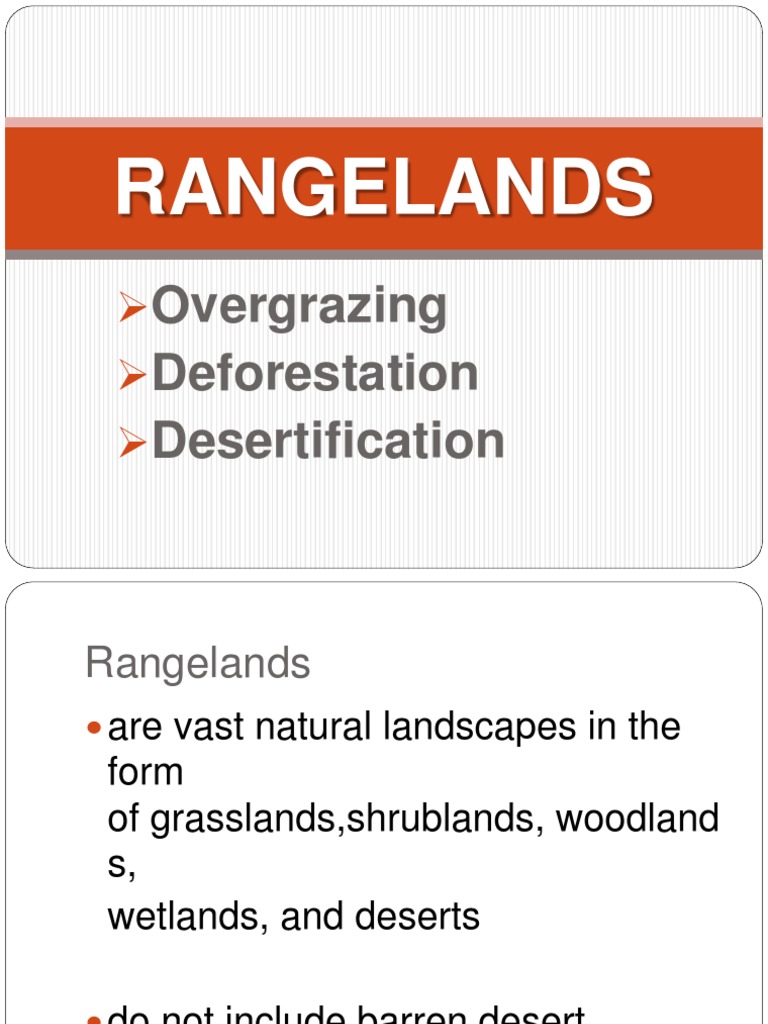 Rangelands: Overgrazing Deforestation Desertification | Download Free ...
