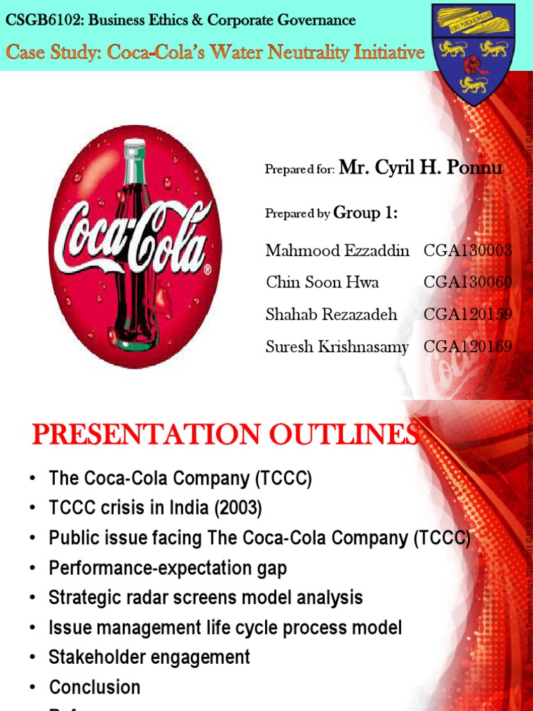Be CS G1 Coca-Cola | PDF | Life Cycle Assessment | Water Conservation