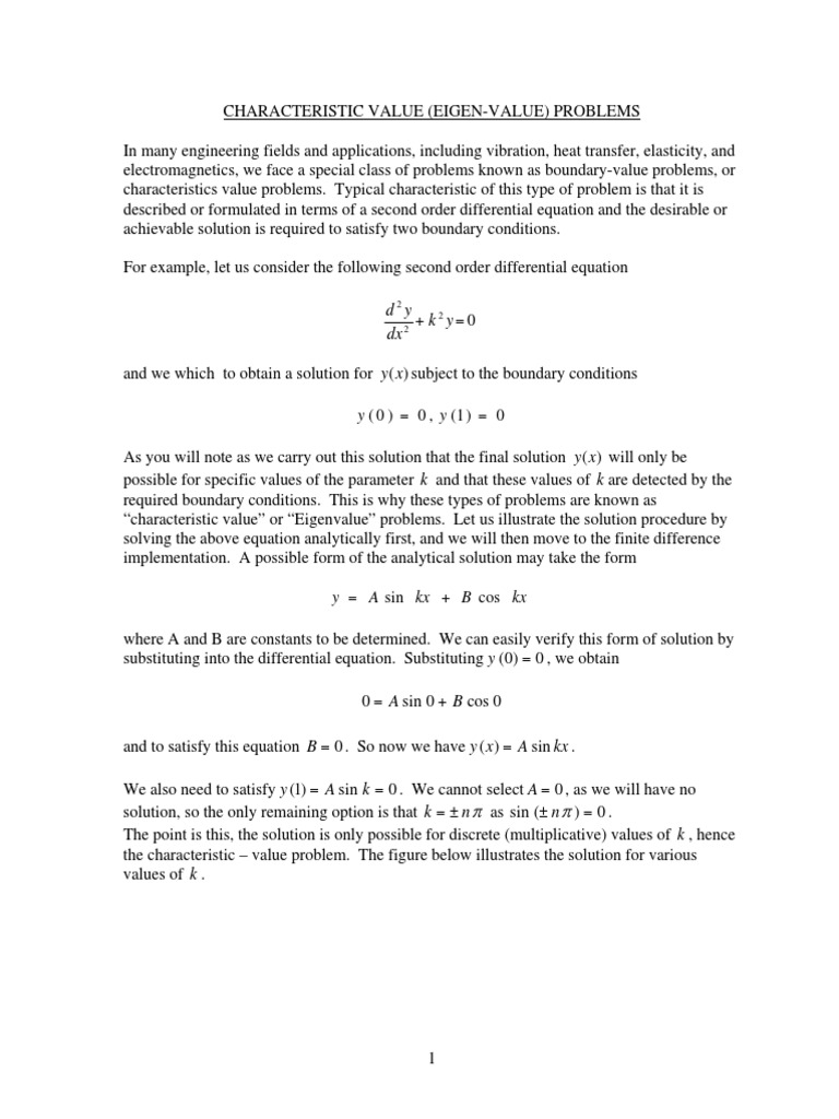 Intro Eigen-Value Typed | PDF | Eigenvalues And Eigenvectors | Equations