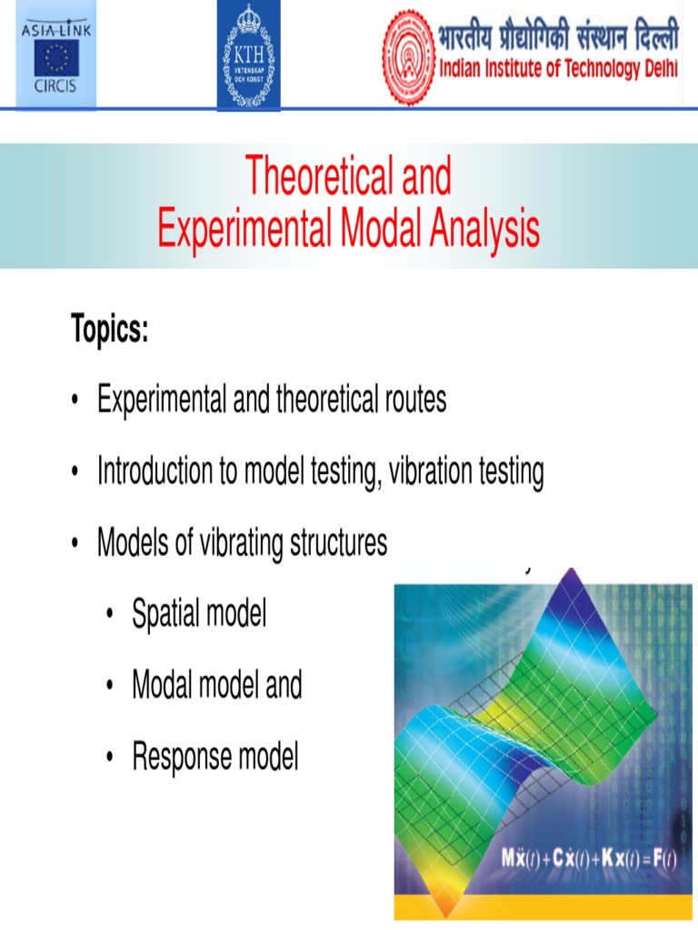 Theoretical and Experimental Modal Analysis | PDF | Applied And ...