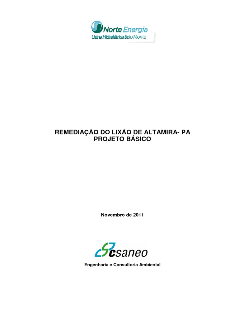 Projeto Básico de Remediação Do Lixão | PDF | Cidade | Desperdício
