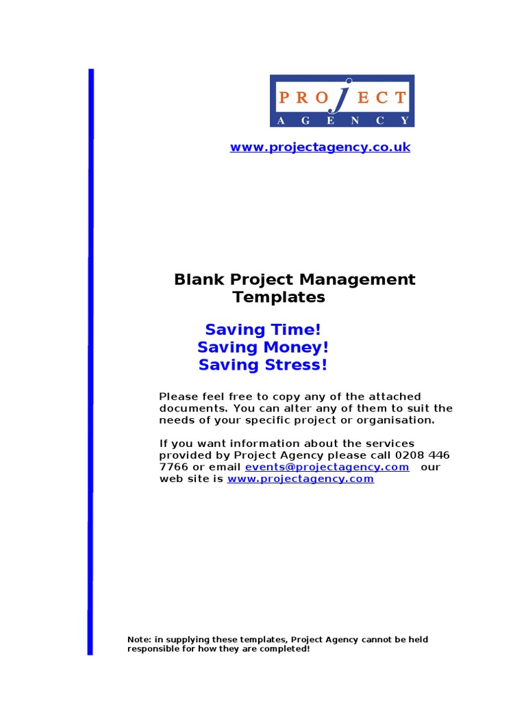 Project Management Templates | PDF | Project Management | Product ...
