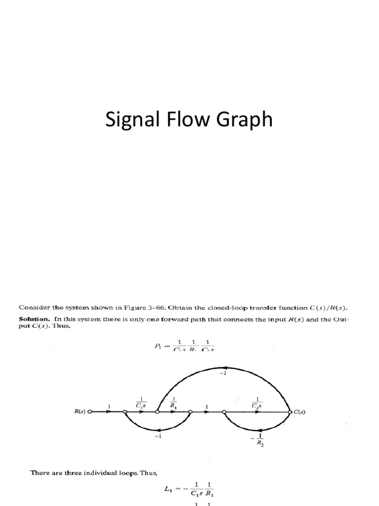 Signal Flow Graph | PDF