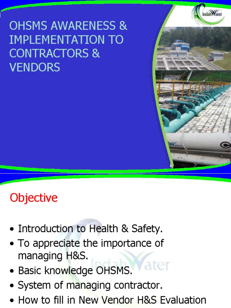 Ohsms Awareness & Implementation For Contractors | PDF | Occupational ...
