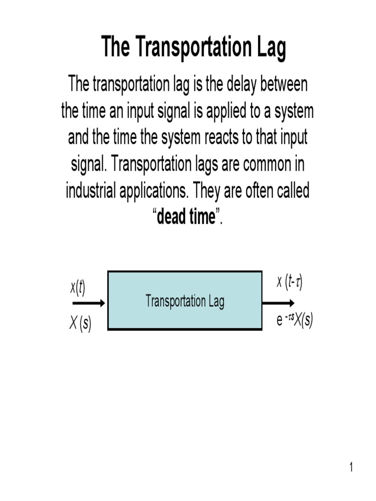 Transportation Lag | Systems Theory | Electronics