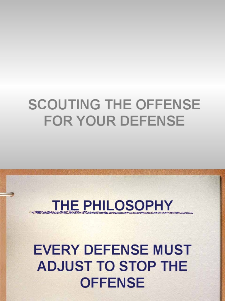 Scouting The Offense For Your Defense | PDF | American Football Teams ...