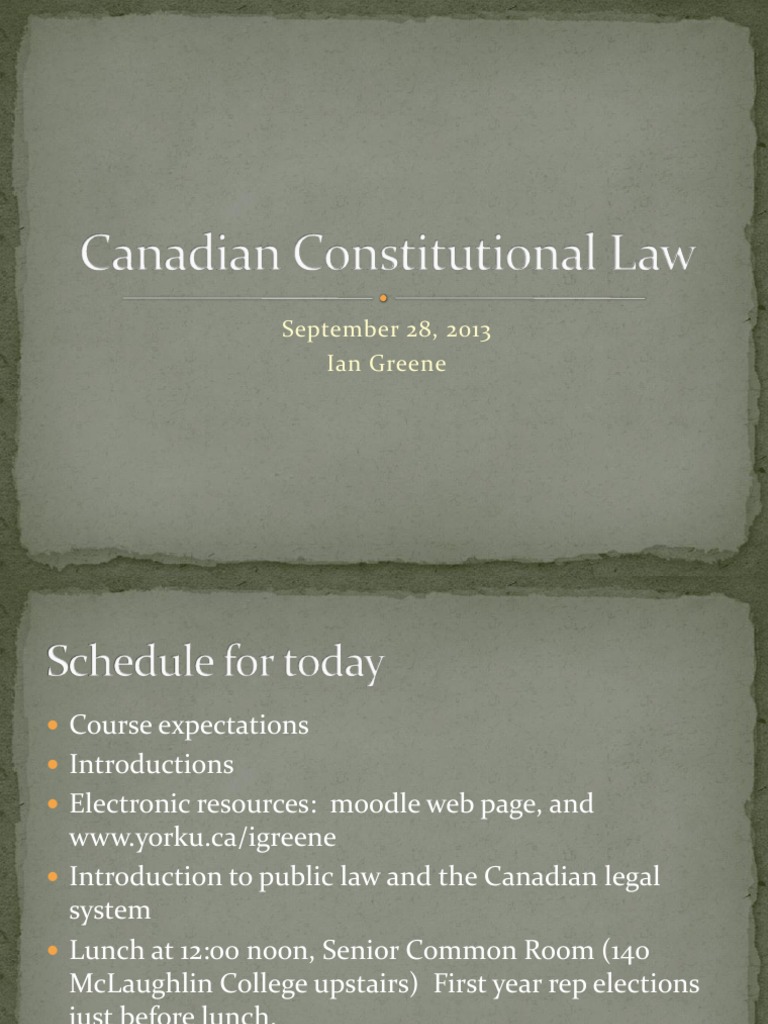 CCL Sept 2813 | PDF | Court System Of Canada | Constitutional Amendment