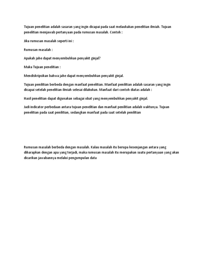 Beda Tujuan Dan Manfaat | PDF | Pengembangan Diri