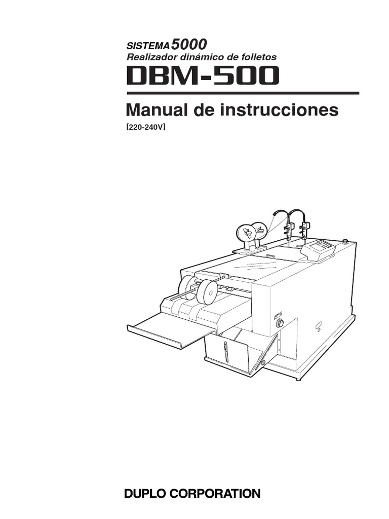 DBM-500 - System 5000 Manual de Instrucciones | PDF | Enchufes y tomas ...