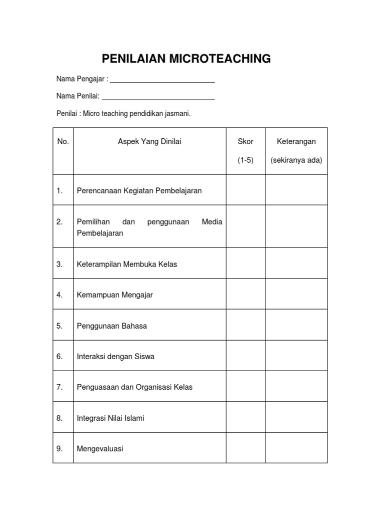 Contoh Penulisan Penilaian Murid Di Buku Rph - SpenceratCastillo